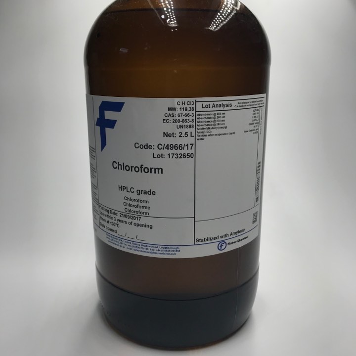 Chloroform (HPLC, Fisher)