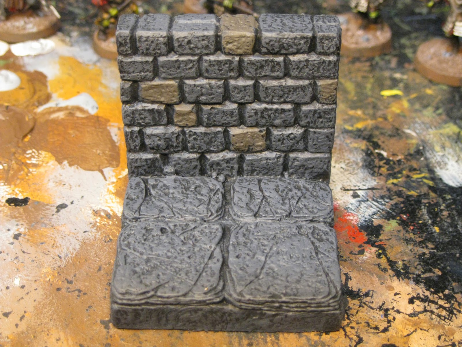 Xin's Lair: Painting Dwarven Forge Dungeon Tiles