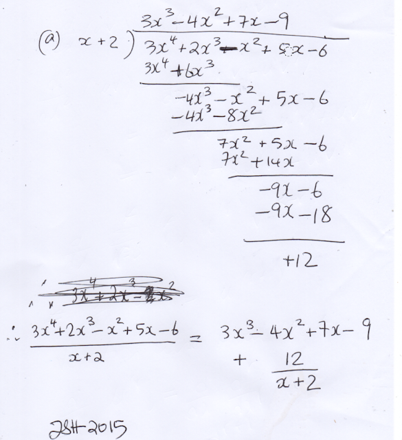 Secondary Math Blogaroony: Polynomial Division (synthetic division) Use ...