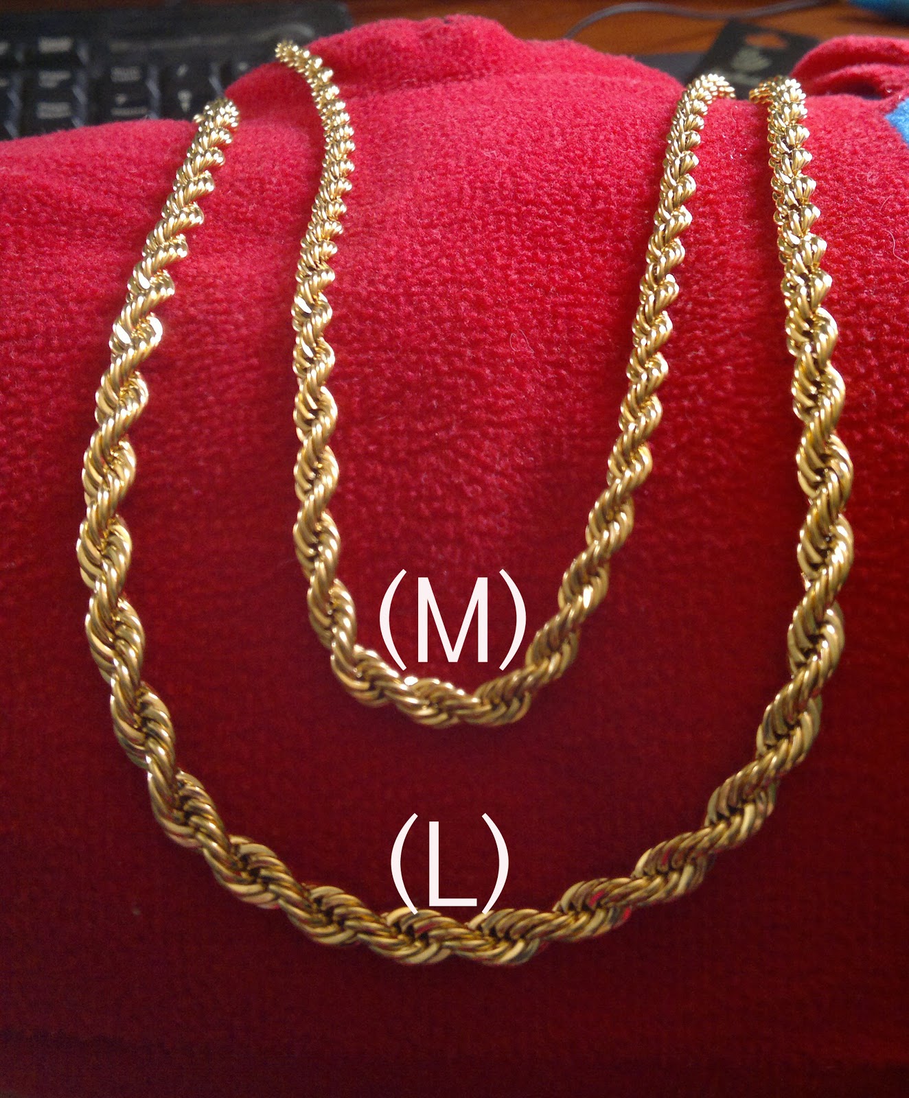 PEMBORONG EMAS SADUR (24K)999: RANTAI LEHER