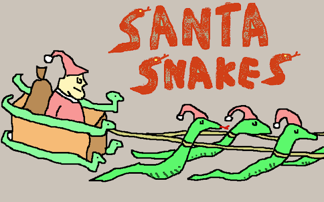 Paint Avant-Garde: Santa Snakes