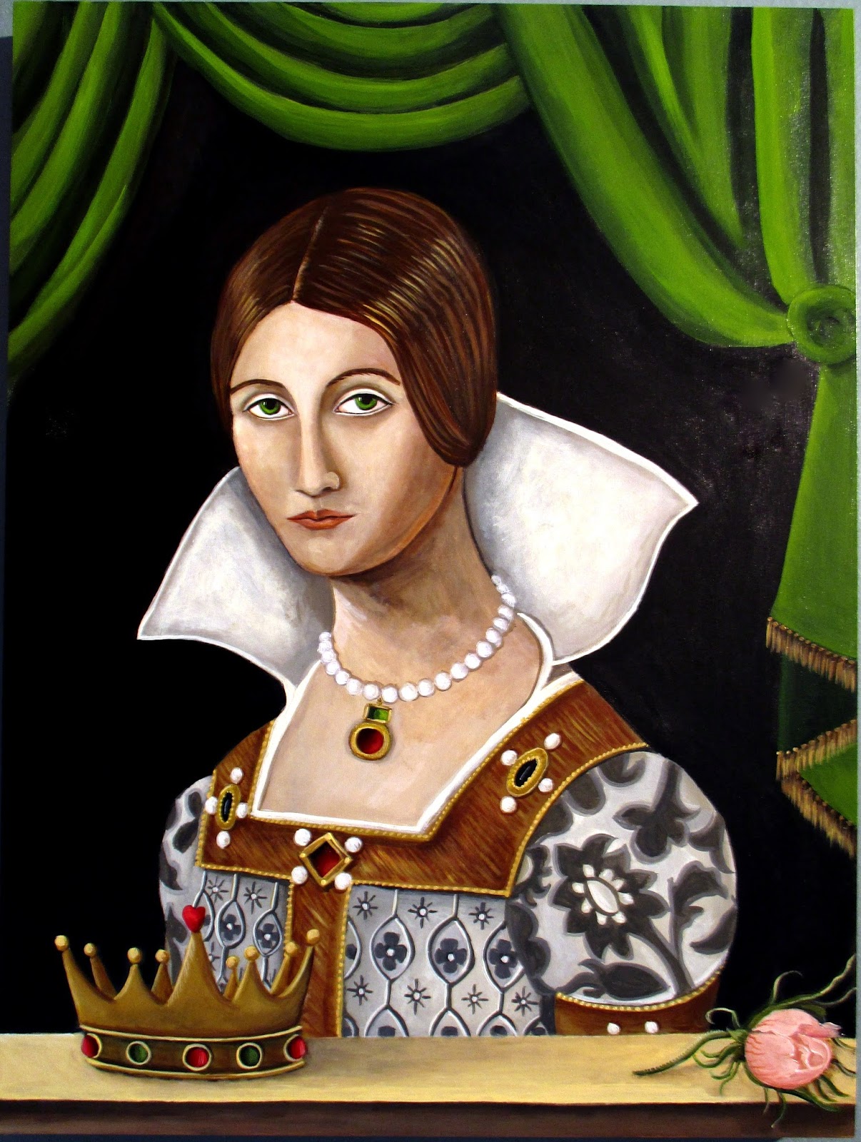 Catherine Nolin DeQuattro Art Studio: The Baffled Queen~ New painting