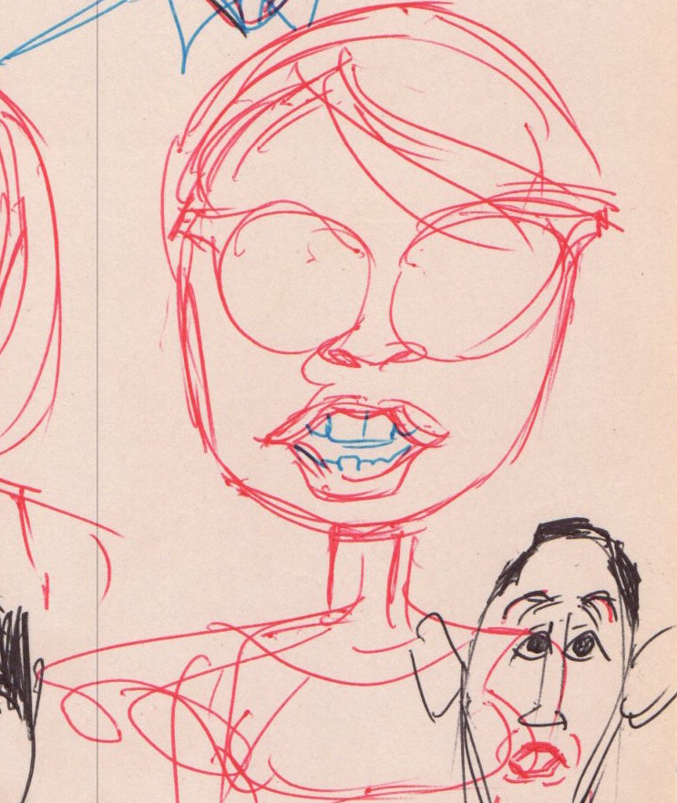 John K Stuff: Breaking Habits - Girl Head Shape Doodle Studies