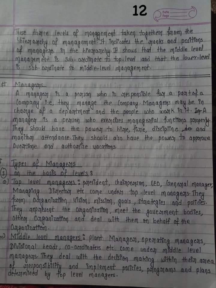 Important TU Notes BBS 1st Year 2nd Chapter POM(Principle of Management)