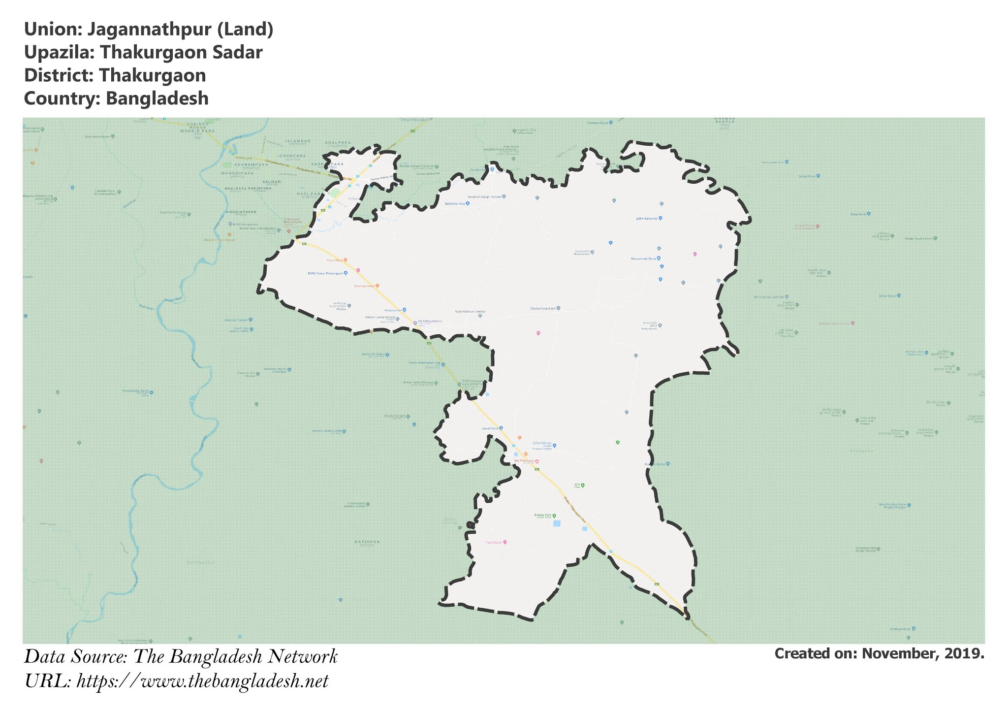Jagannathpur Union, Thakurgaon