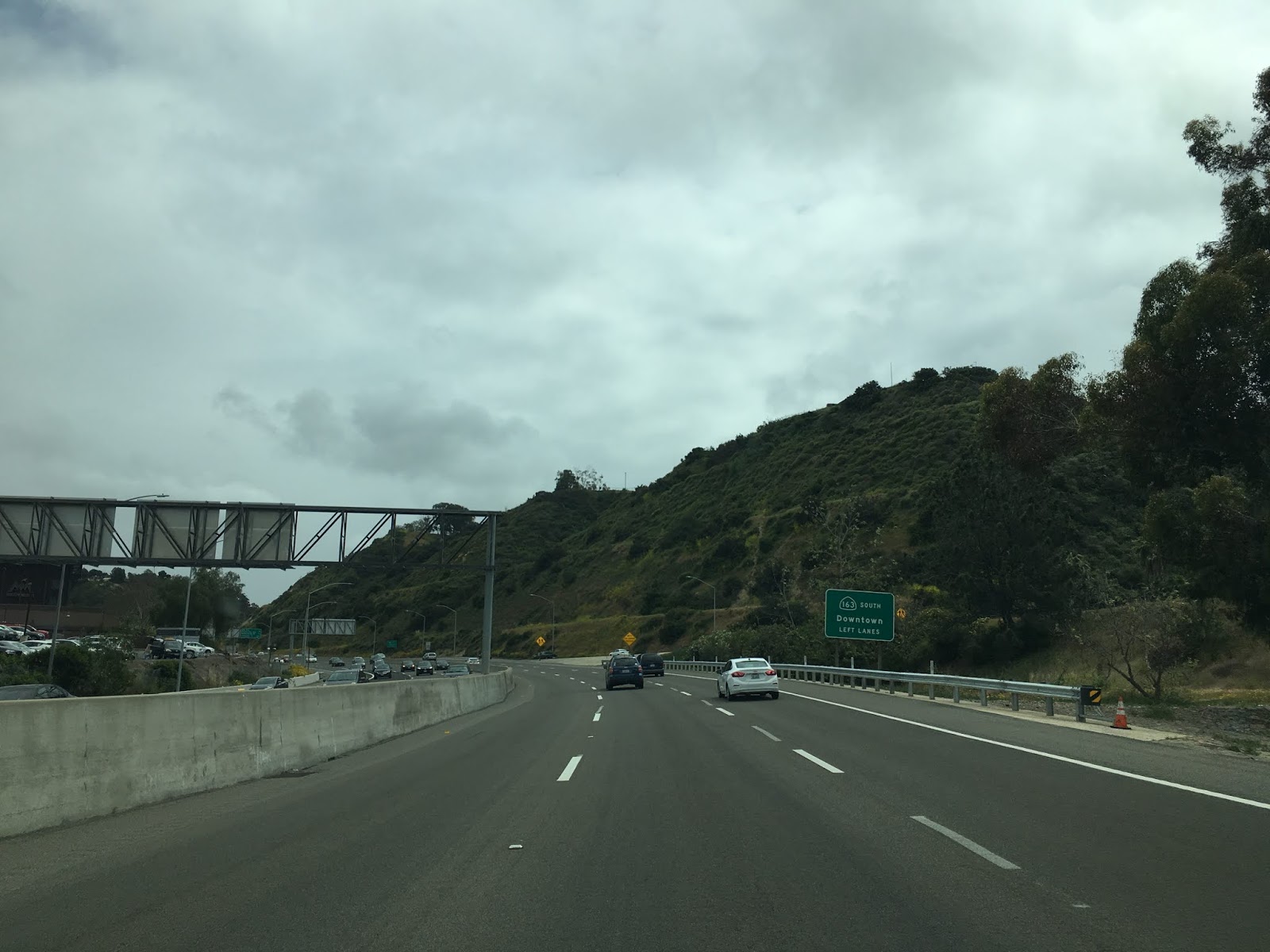 California State Route 163; Old US Route 80/395 on the Cabrillo Freeway