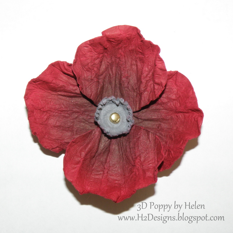 H2 Designs: 3D Poppy Tutorial