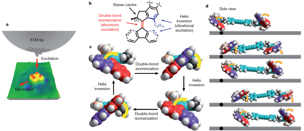 Four-Wheel Drive in Molecular Level