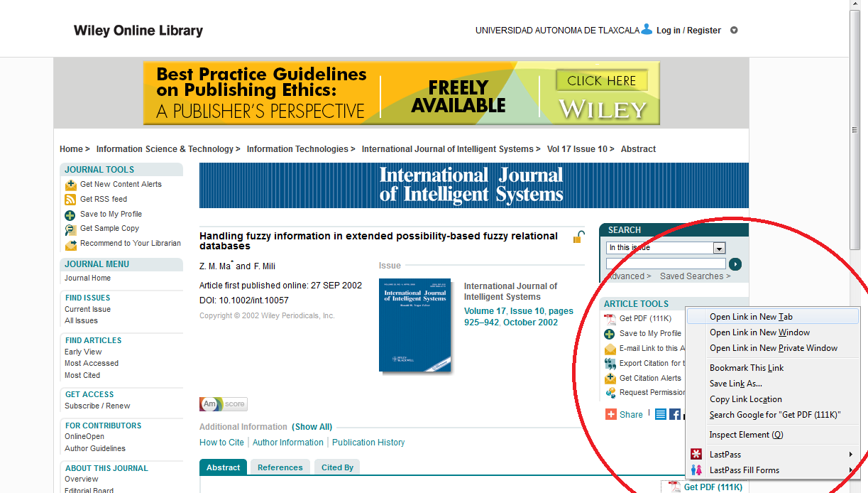 Recursos para todos: Descargar pdf's de Wiley cuando tenemos acceso ...