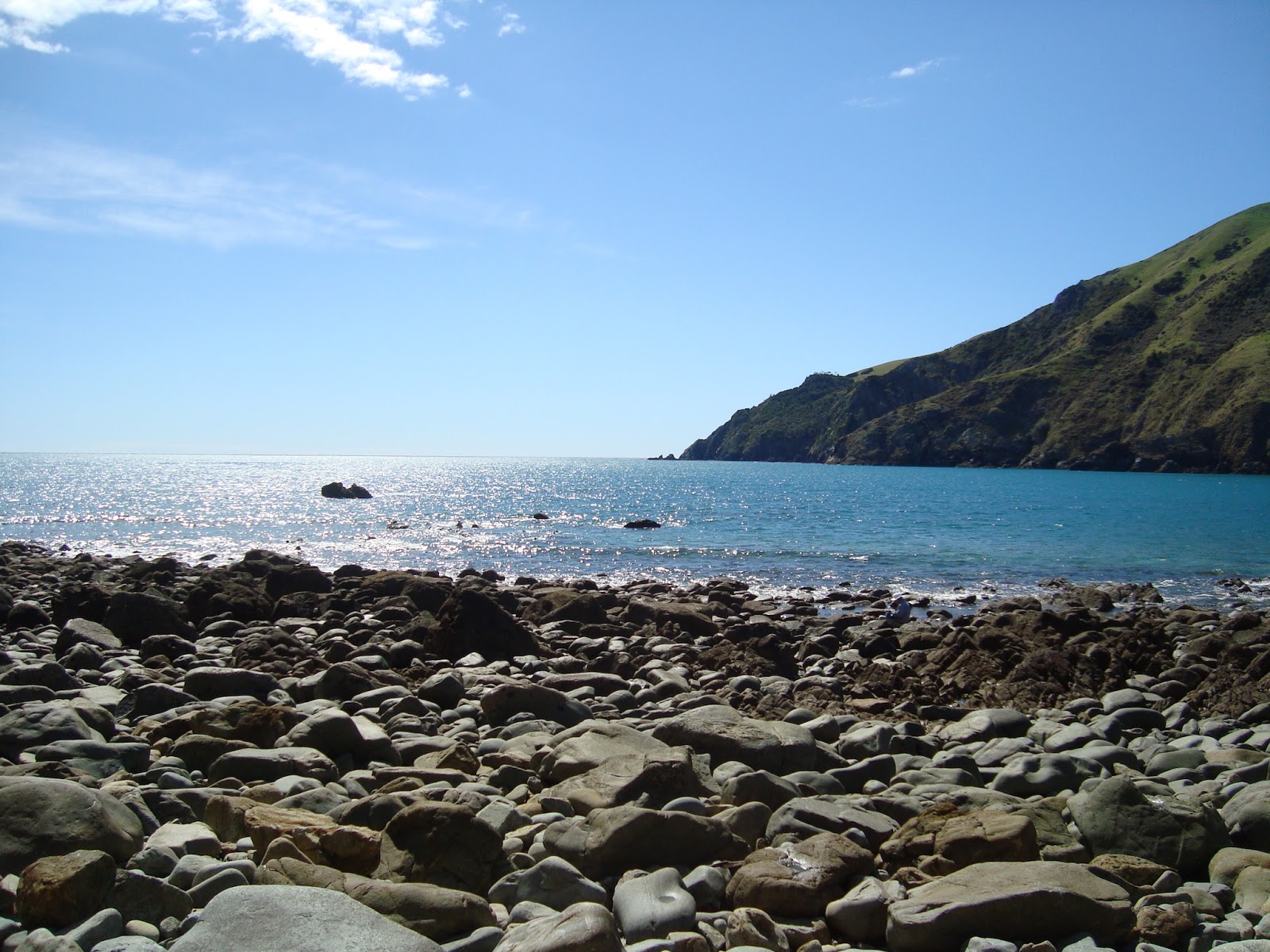 Tramping: Cable Bay Slab Rock Climbing