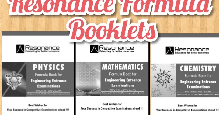 Resonance PCM Latest Formula Booklets Free PDFs Download