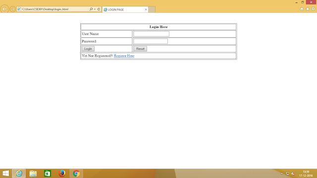 Edutainmentzone: Creating Login and Registration page using JSP.