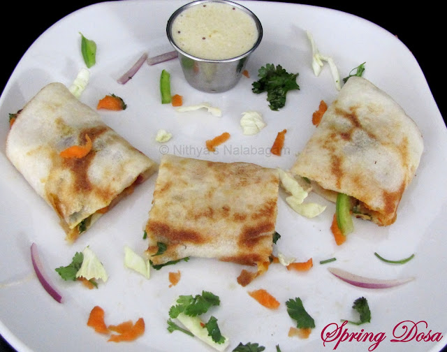 Spring Dosa |Nithya's Nalabagam