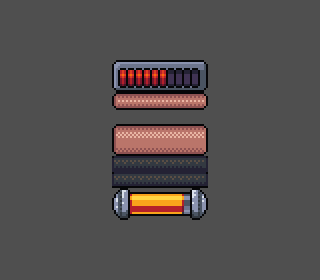 Pixelart001: User interface - power/energy bar / pixelart - practise
