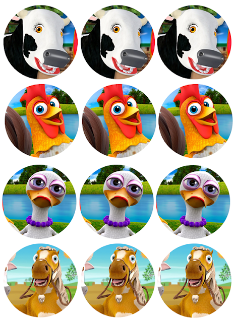 Kits imprimibles gratis : Toppers granja de Zenón