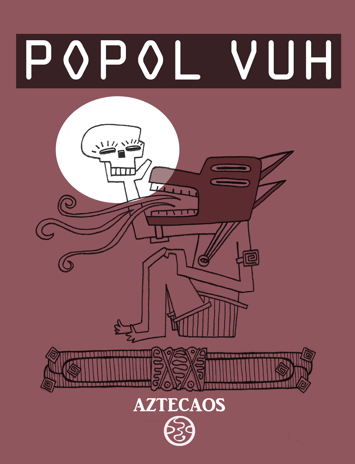 ilustración chatarra: Édición ficticia del Popol Vuh