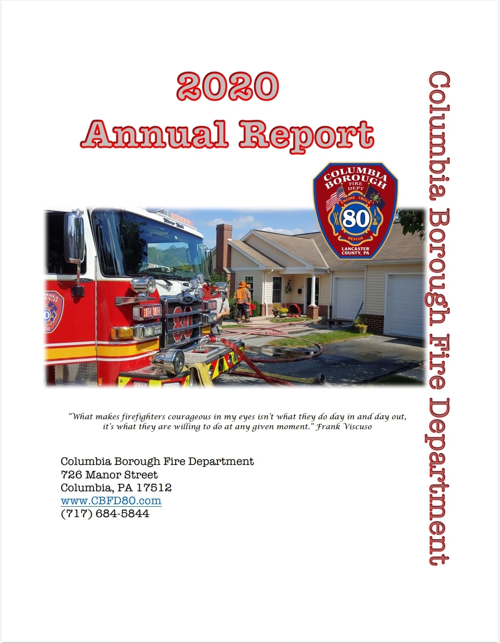 Columbia Borough Fire Department – 2020 Annual Report – Columbia Spy