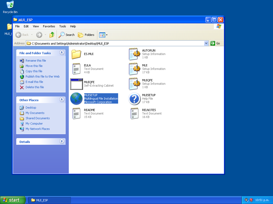 Multilingual User Interface para Windows XP Via SkyDrive ...
