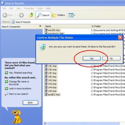 What mean of the Tmp file