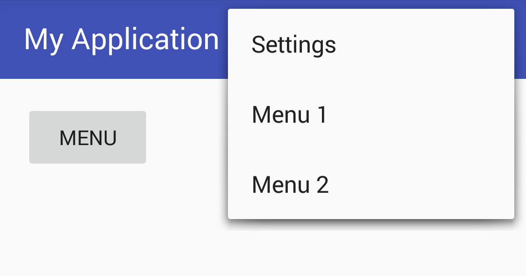 Out Of Dimension Android Appcompatactivity で Openoptionsmenu が機能しない