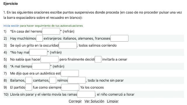 Lengua de 4º: El punto y los puntos suspensivos