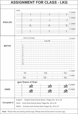 CLASS LKG ASSIGNMENT AND VIDEO