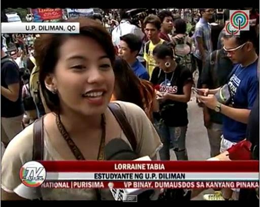 Katrina Lorraine Tapia, the luckiest girl at the UP Oblation Run 2014 ...