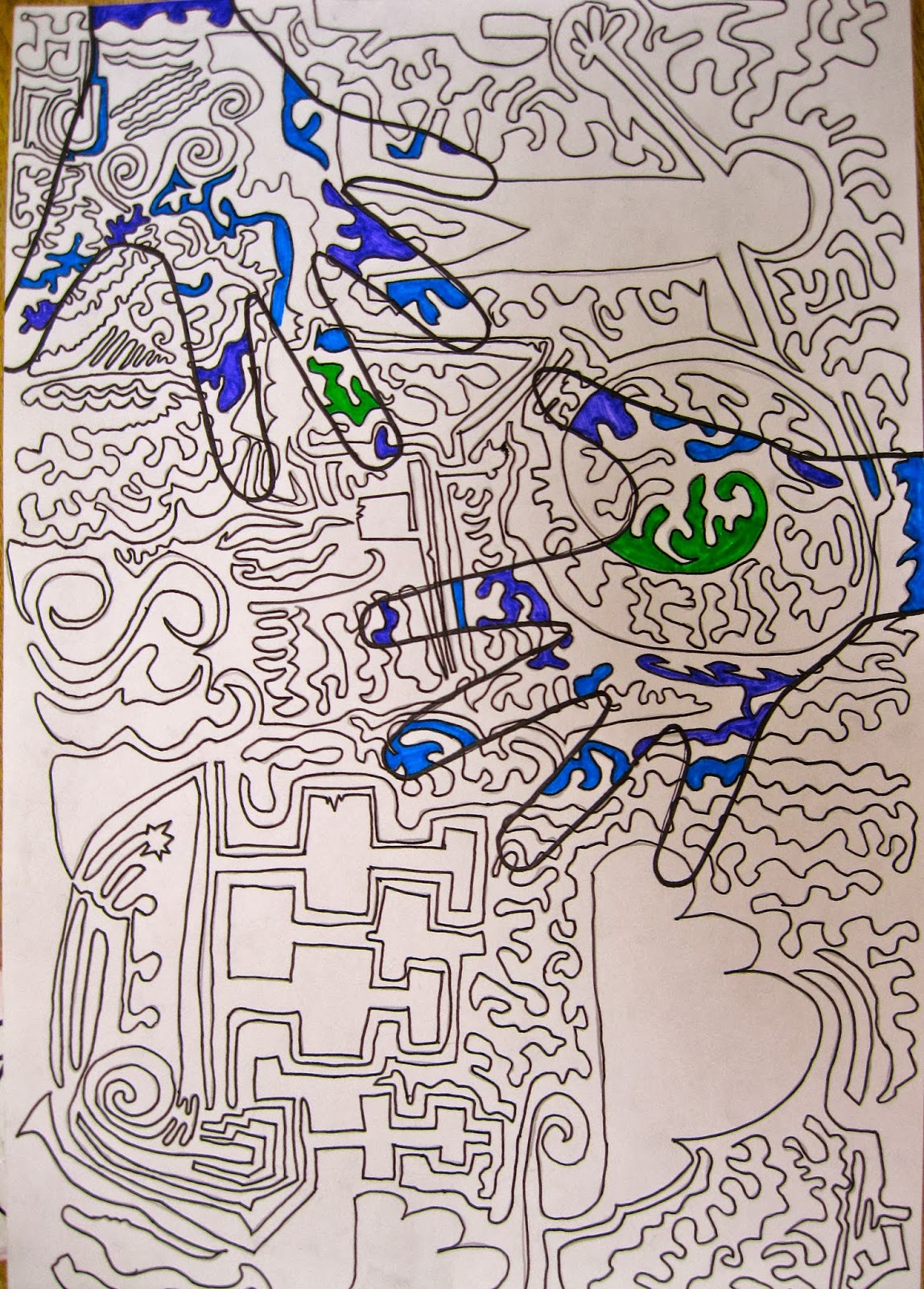 The Art Room: The Longest Line 5th grade