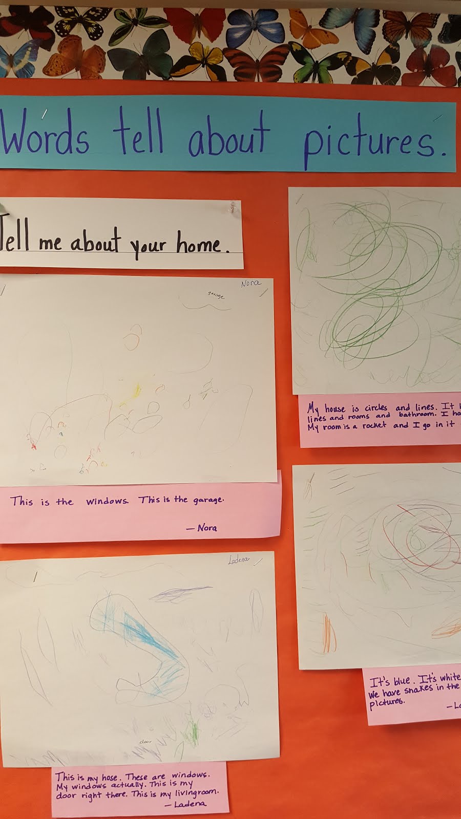 Vinton Prekindergarten Words Tell About Pictures