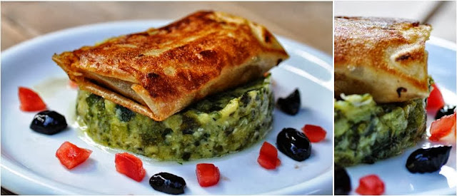 Knuspriger Fisch im Brickteig auf Zucchini-Basilikumpüree - Kubiena ...