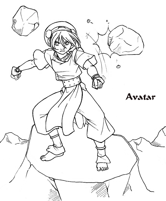 Desenhos para Colorir e Imprimir: Desenhos do Avatar para Colorir e ...