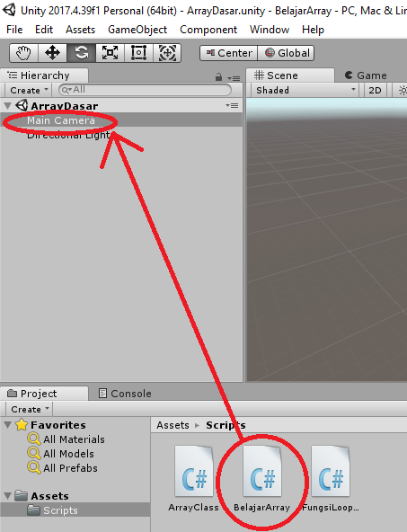 AkuBelajarIT: Tutorial Dasar Array Class Dan Loping Unity 3D