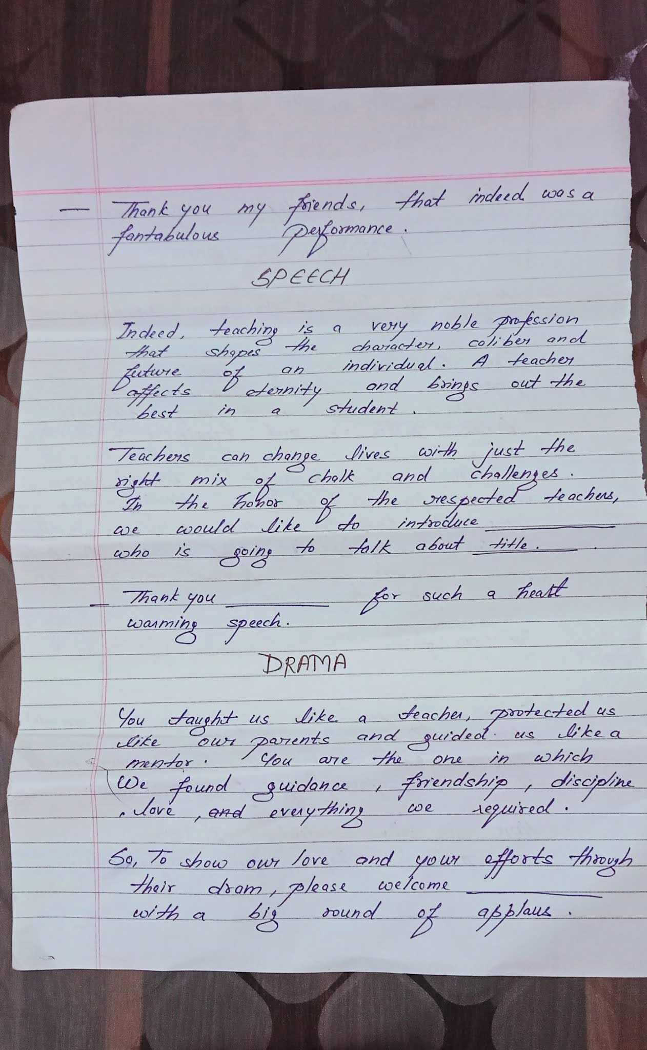 Innovative Learning: Anchoring script for Teachers Day