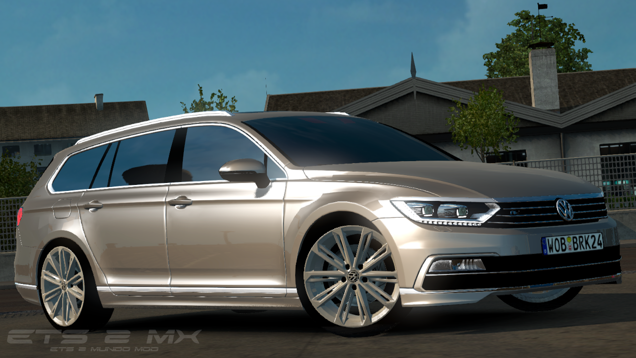 (Auto ETS 2) Volkswagen Passat Rline 2015 - ETS 2 Mundo Mod