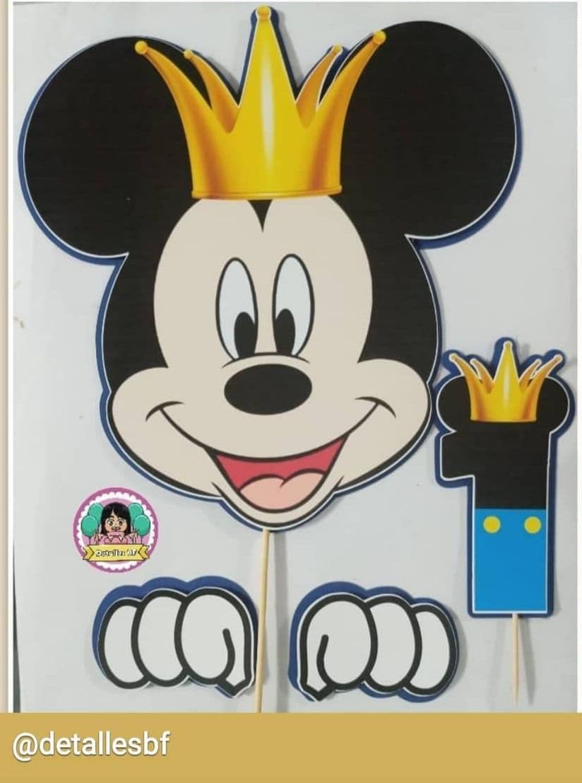 Topper 3d Mickey Mouse 1 - Mis Toppers Tus Toppers
