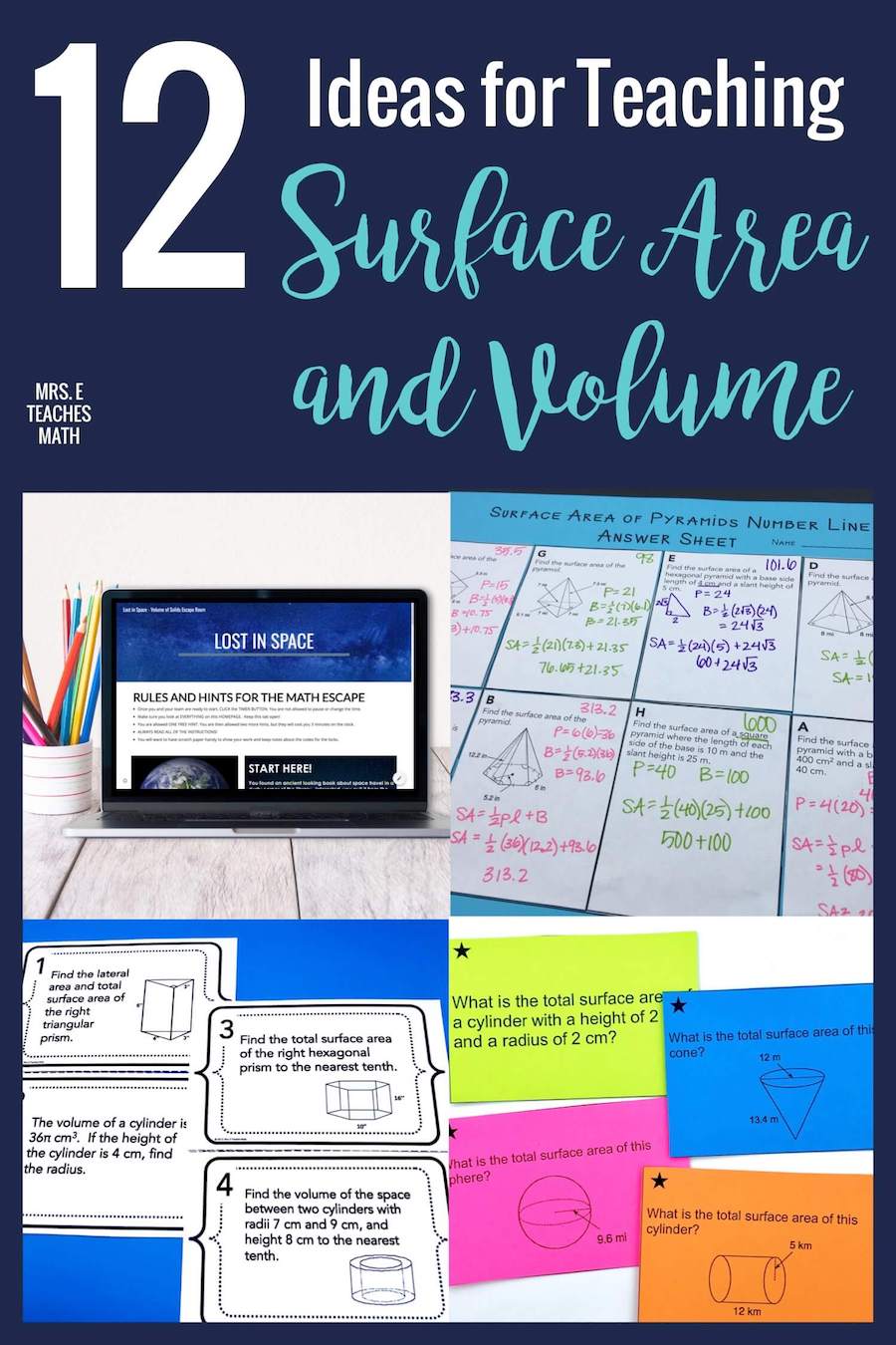 12 Ideas for Teaching Surface Area and Volume | Mrs. E Teaches Math