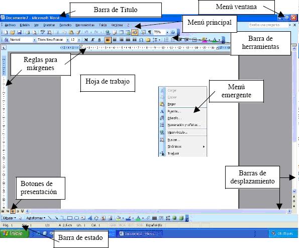 Capacitacion Informatica: Partes De La Ventana Microsoft Word 2007