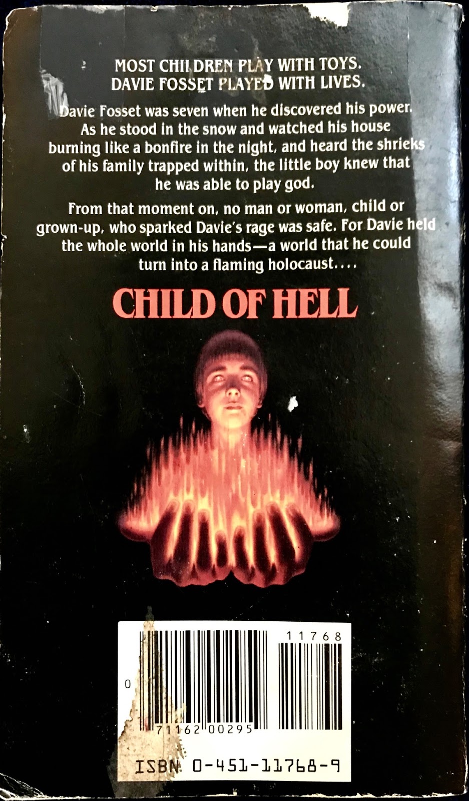 Too Much Horror Fiction: Child of Hell by William Dobson (1982 ...