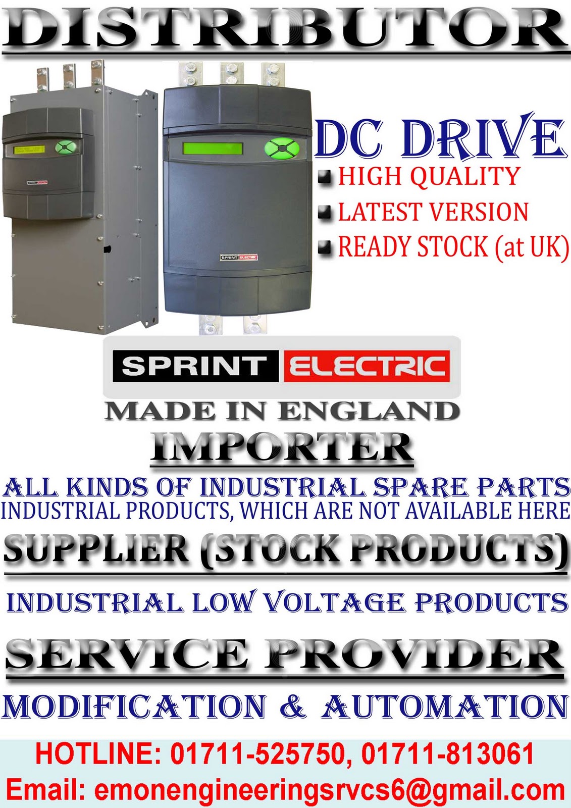 DISTRIBUTOR AND IMPORTER OF INDUSTRIAL ELECTRICAL or ELECTRO-MECHANICAL ...