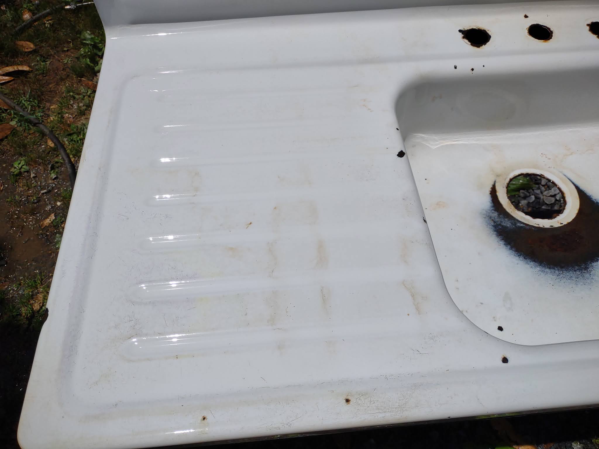 Vintage Cast Iron Sink Restoration — Buzy Bee Design Company