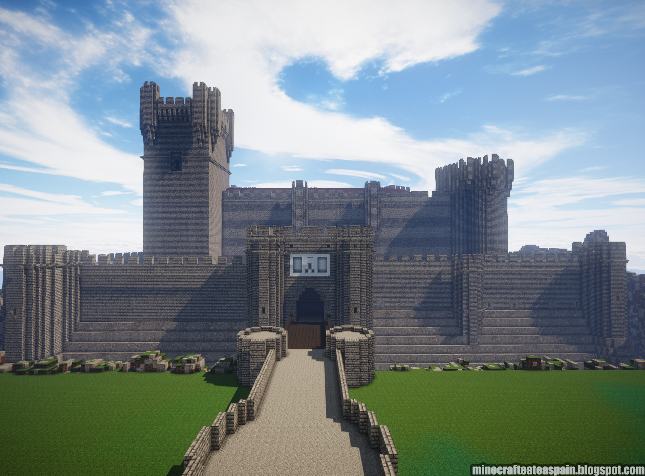 Réplica Minecraft: Castillo de La Mota, Valladolid, España.