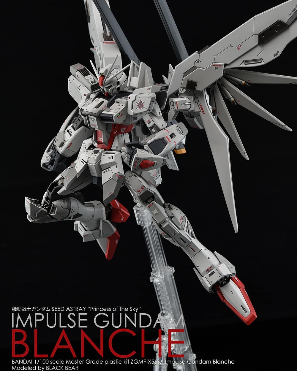 MG 1/100 Impulse Gundam Blanche by @pla_blackbear - Pilot-Exia Gundam