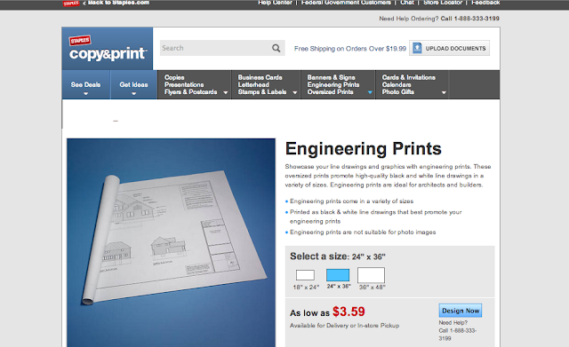 DIY Canvas from an Engineering Print | i should be mopping the floor