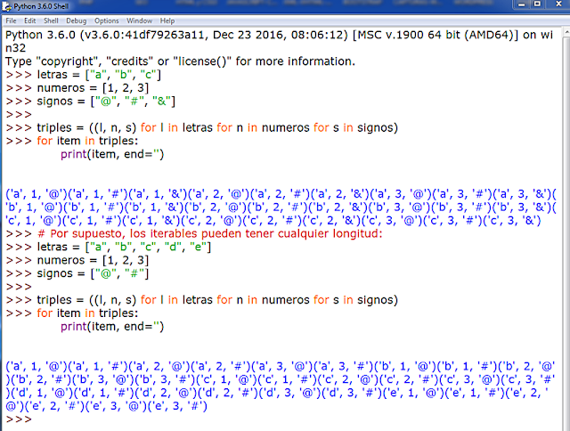 APRENDER A PROGRAMAR CON PYTHON: BUCLE FOR/IN