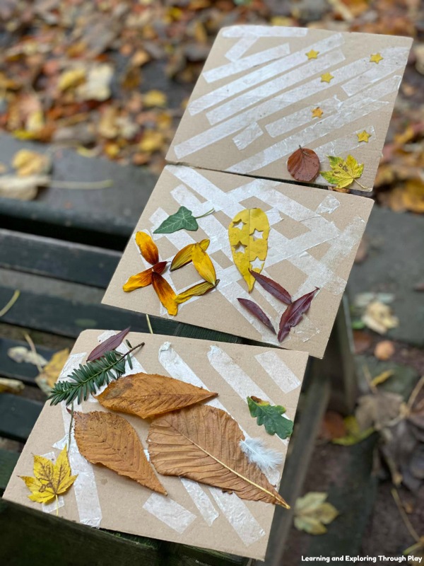 Learning and Exploring Through Play: Nature Collage Boards
