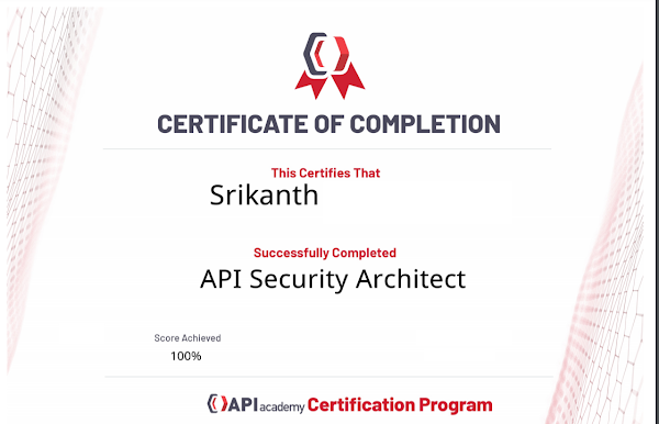 API Academy API Security Architect Certification exam answers