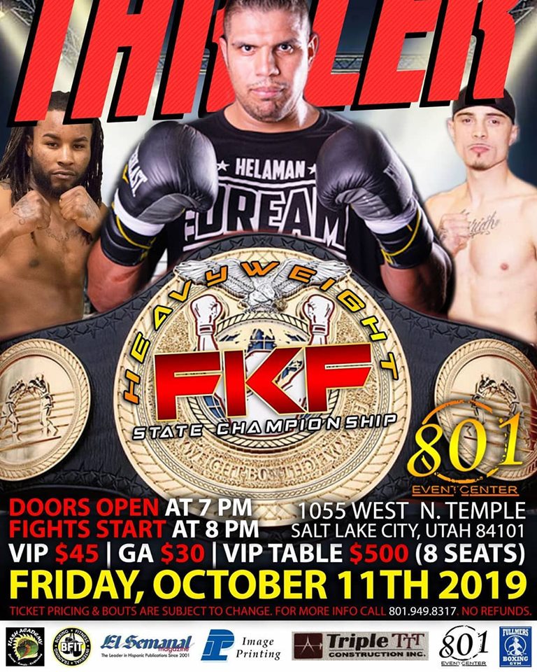 Utah MMA and Boxing : 2019