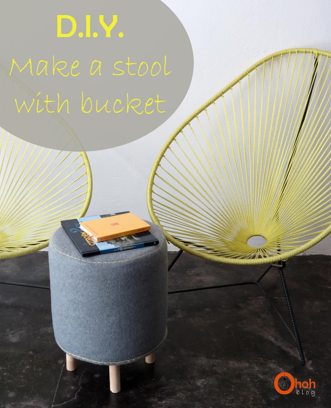 DIY Make a stool with bucket #1