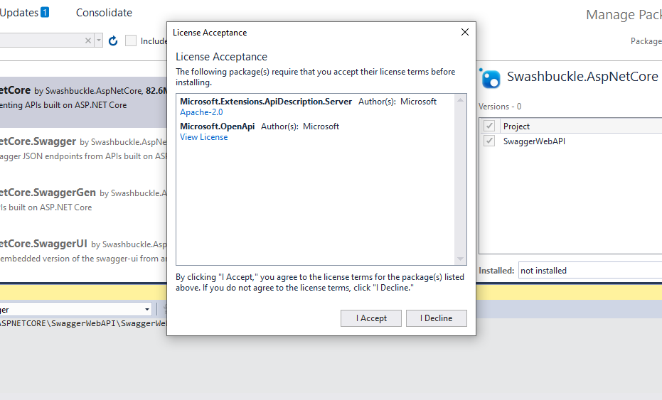 Web API Documentation Using Swagger in .Net Core