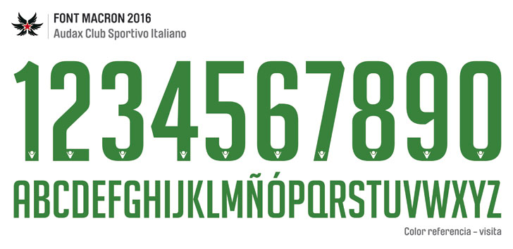 TIPOGRAFIAS Y FONTS: Font CD Audax Italiano / Macron 2016